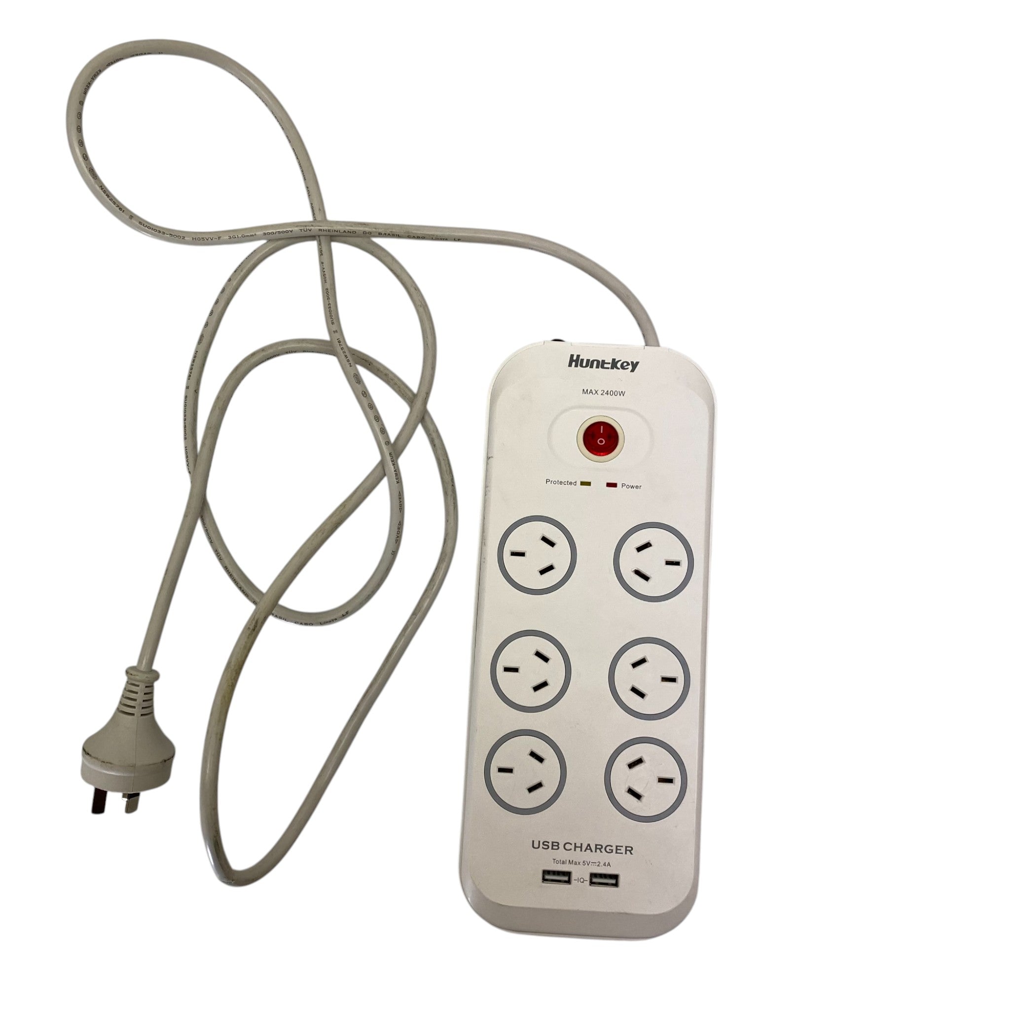Huntkey Surge Protector Power Supply With 2 USB Charging Outlets