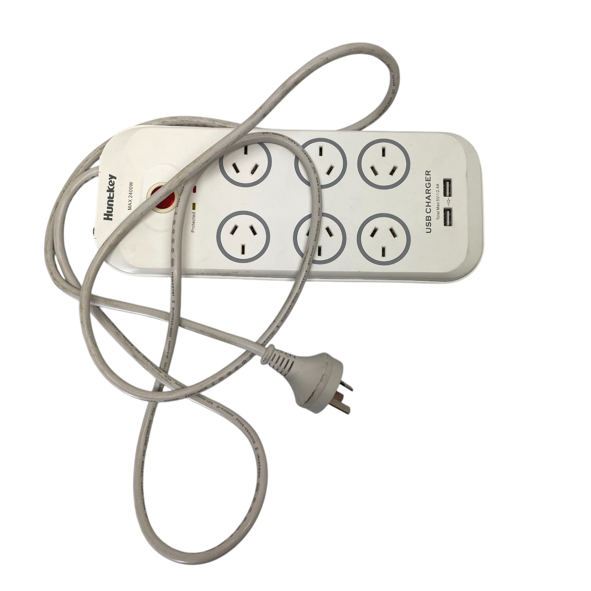 Huntkey Surge Protector Power Supply With 2 USB Charging Outlets